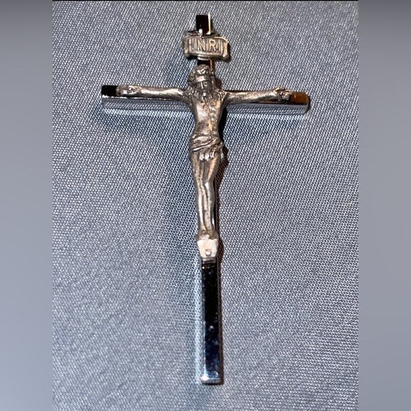 Other | Vintage Large Sterling Silver Crucifix Pendant | Poshmark